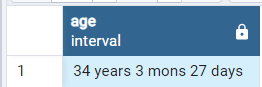 PostgreSQLで誕生日から年齢を取得する – AGE() - LearnDataScience